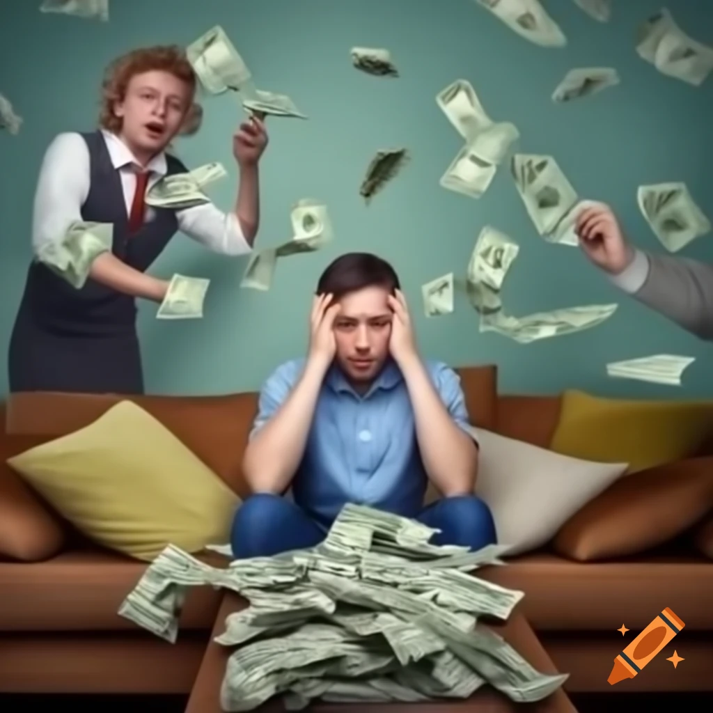 Tense interaction in living room, one person uncomfortable while ...