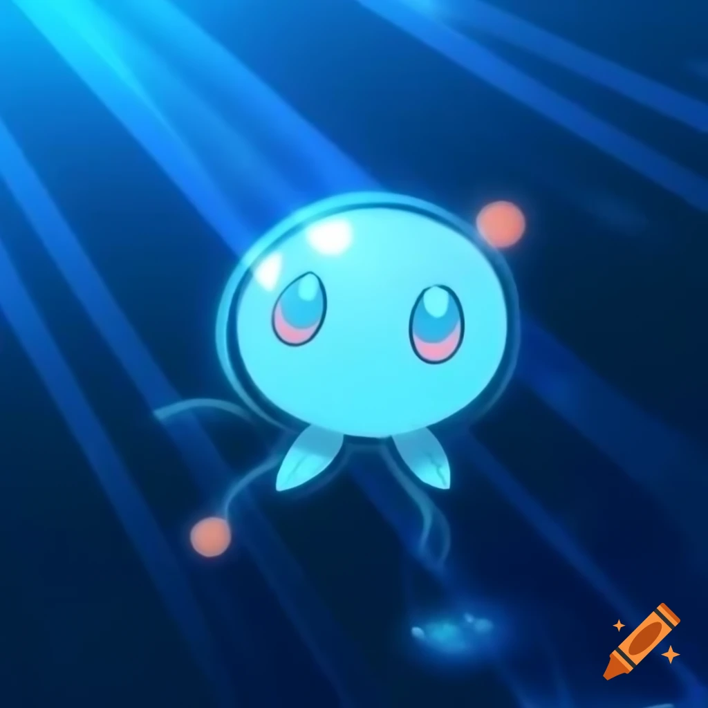 Water/ghost type Pokémon with bioluminescence resembling jellyfish and ...