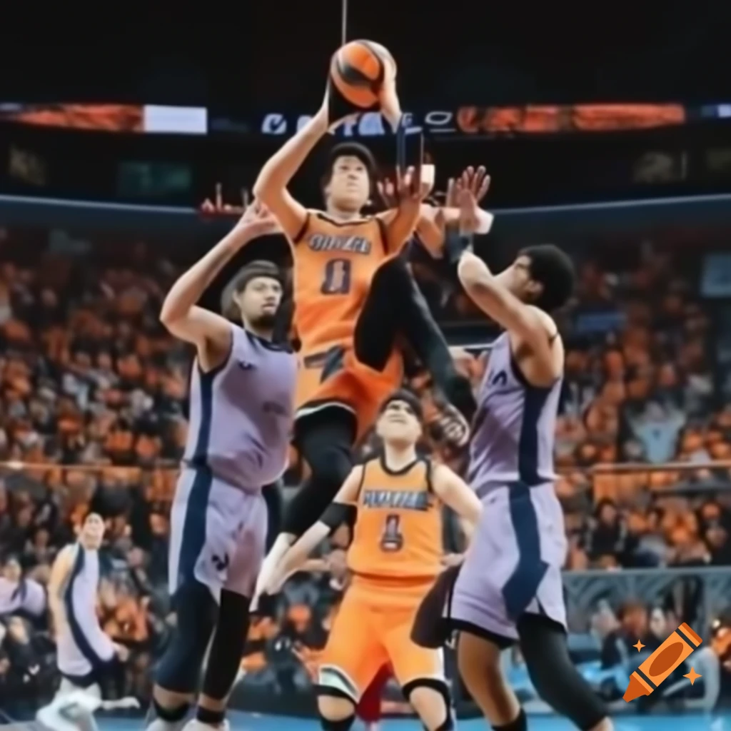 Guts from Berserk and Naruto playing basketball in Slam Dunk universe ...