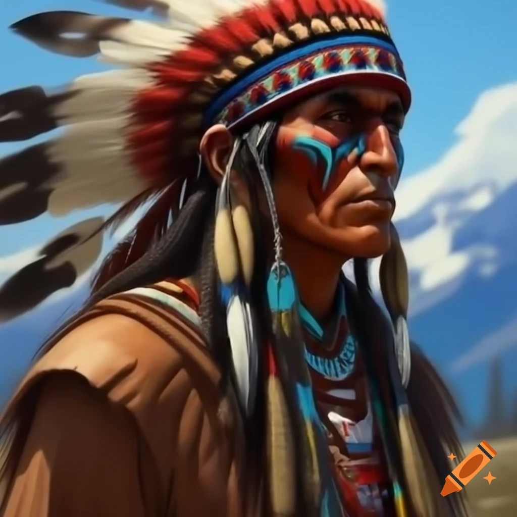 Cultural representation of native american heritage on Craiyon