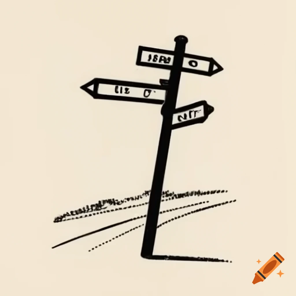 Black and white sketch of street sign 'Shady Lane' in Maurice Sendak ...