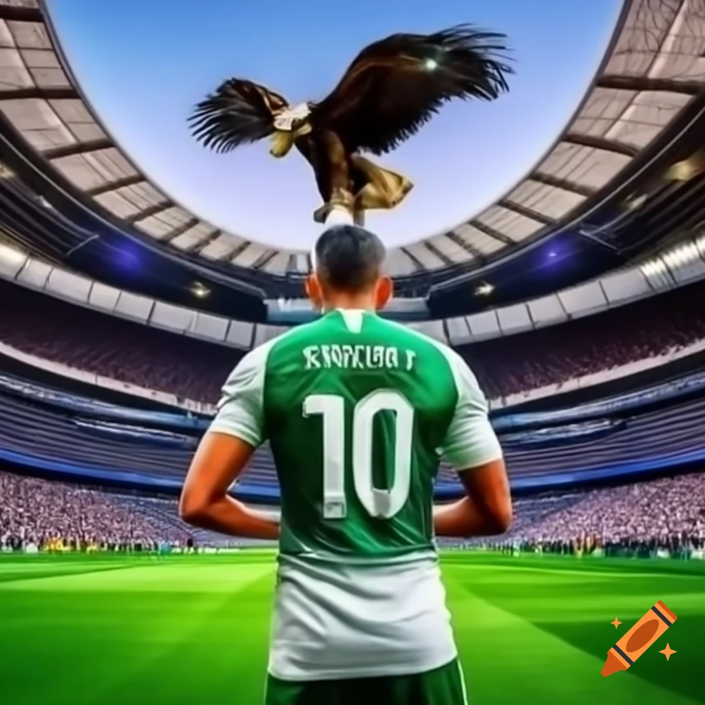 Eagle in Raja Club Athletic jersey soaring in the sky, symbolizing ...
