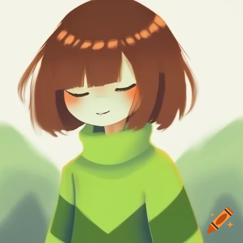 Chara from Undertale reimagined in Made in Abyss art style with short ...