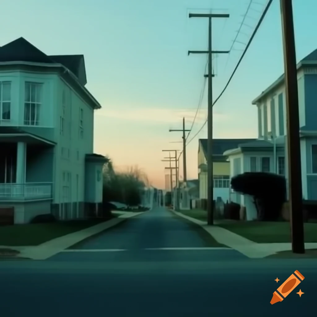 Quiet neighborhood setting on Craiyon