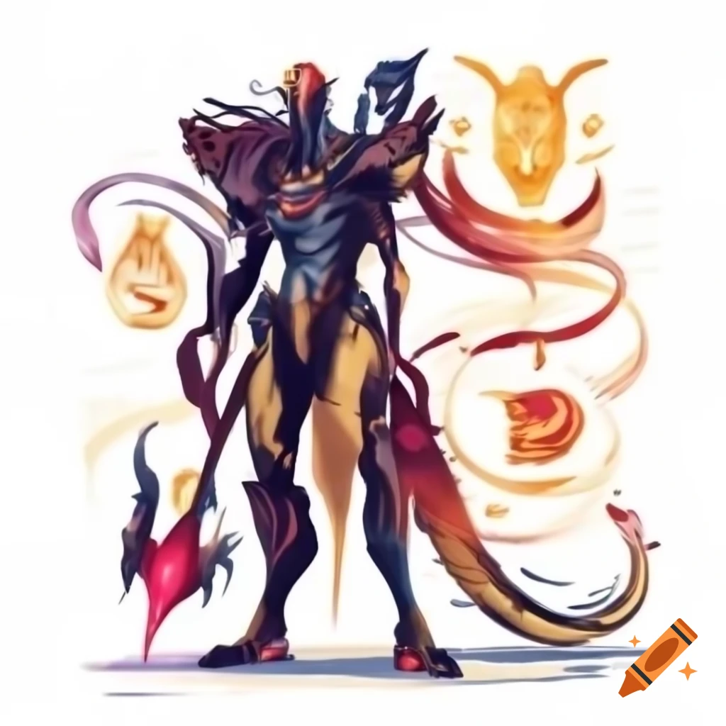 Original Warframe-inspired male character design with cosmic mysticism ...