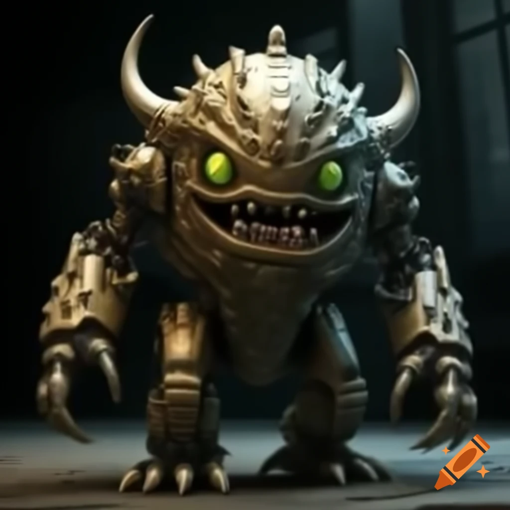 Futuristic robot monster concept art on Craiyon