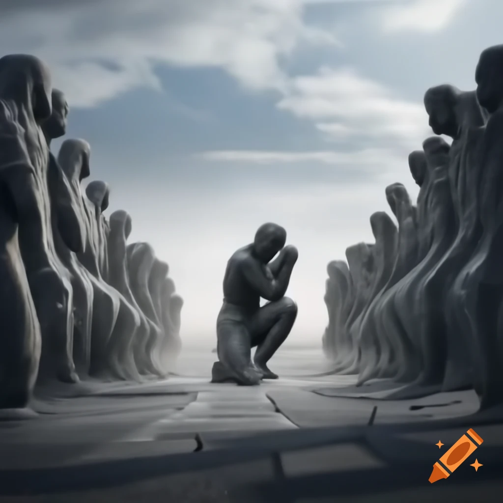 Conceptual manipulation of sculptures envisioning future evolution over ...