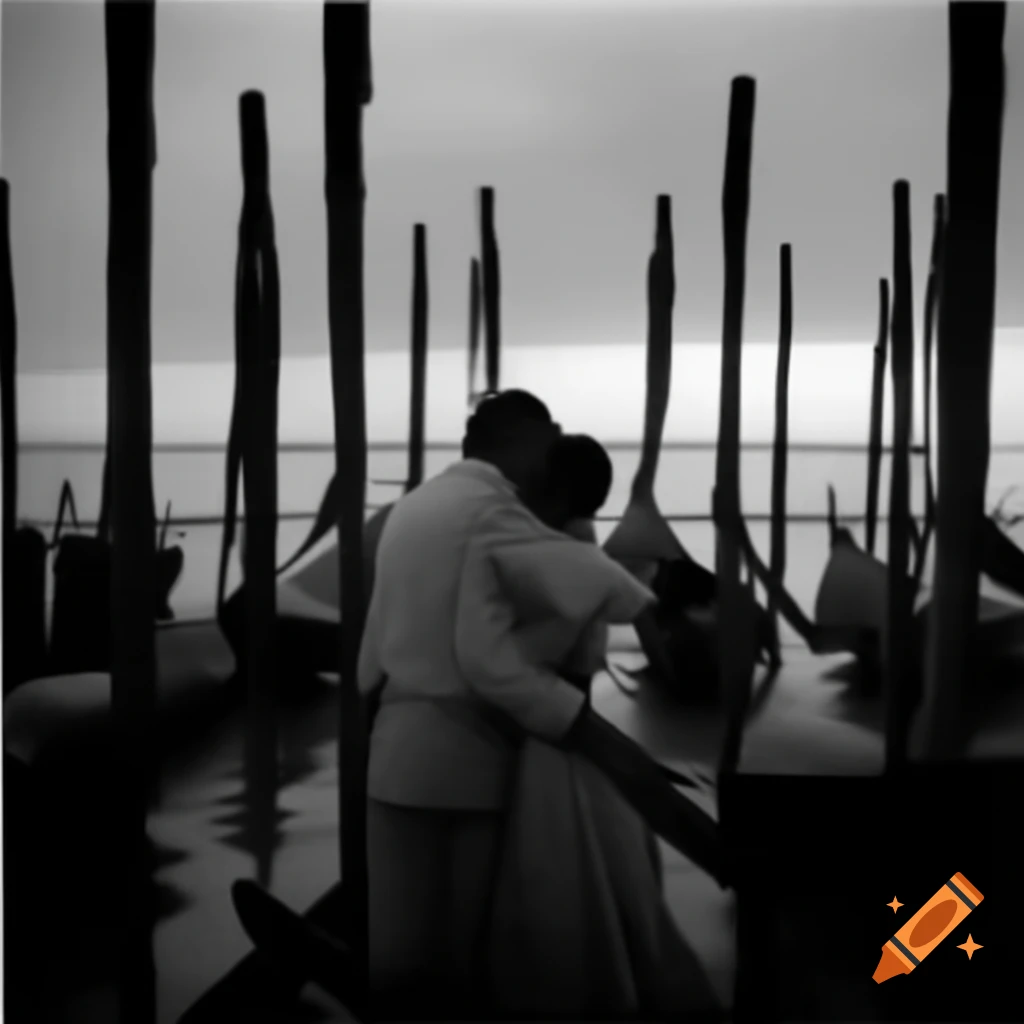 Realistic romantic scene captured in high-definition photography on Craiyon