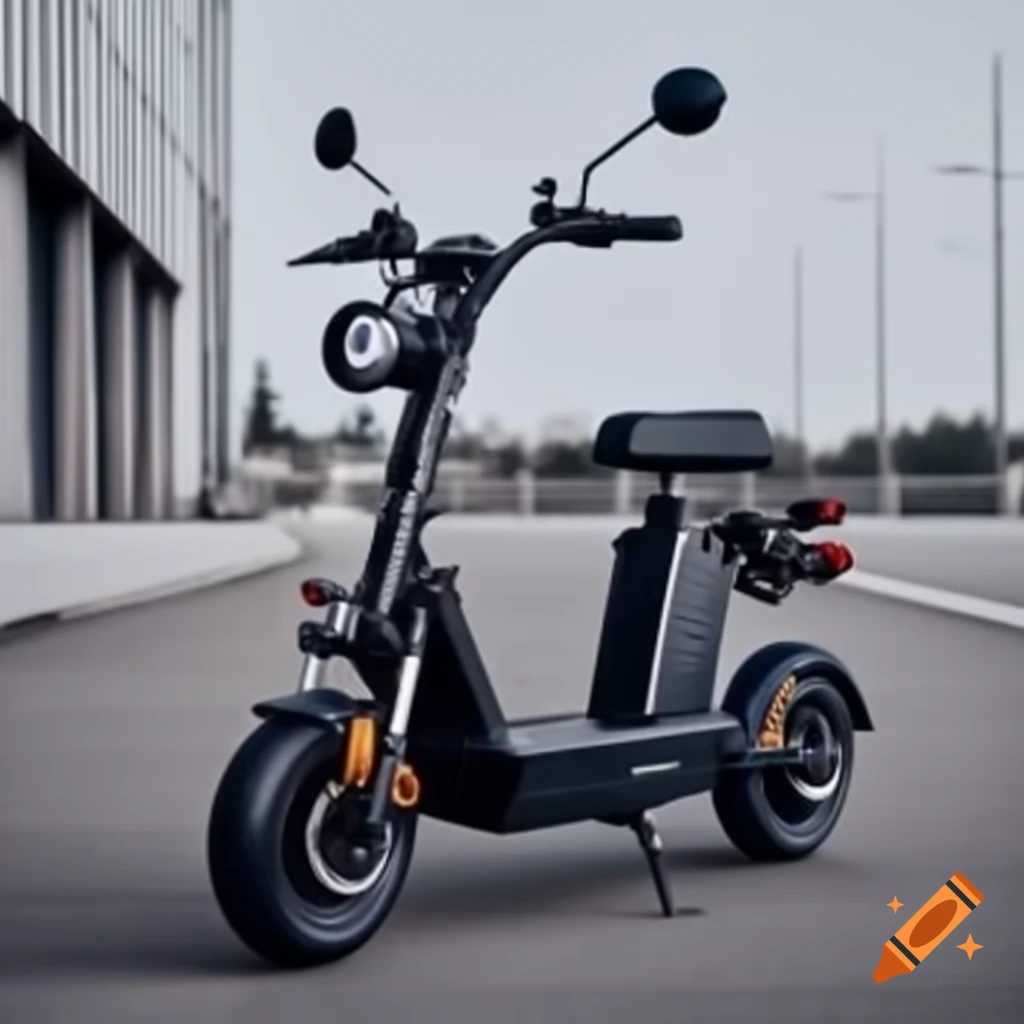 Sleek foldable electric scooter with modern design in urban setting on ...