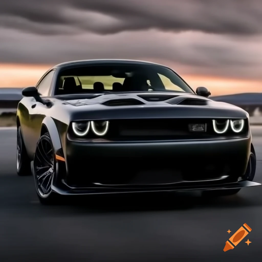 Stylish dodge hellcat design suitable for t-shirt printing on Craiyon
