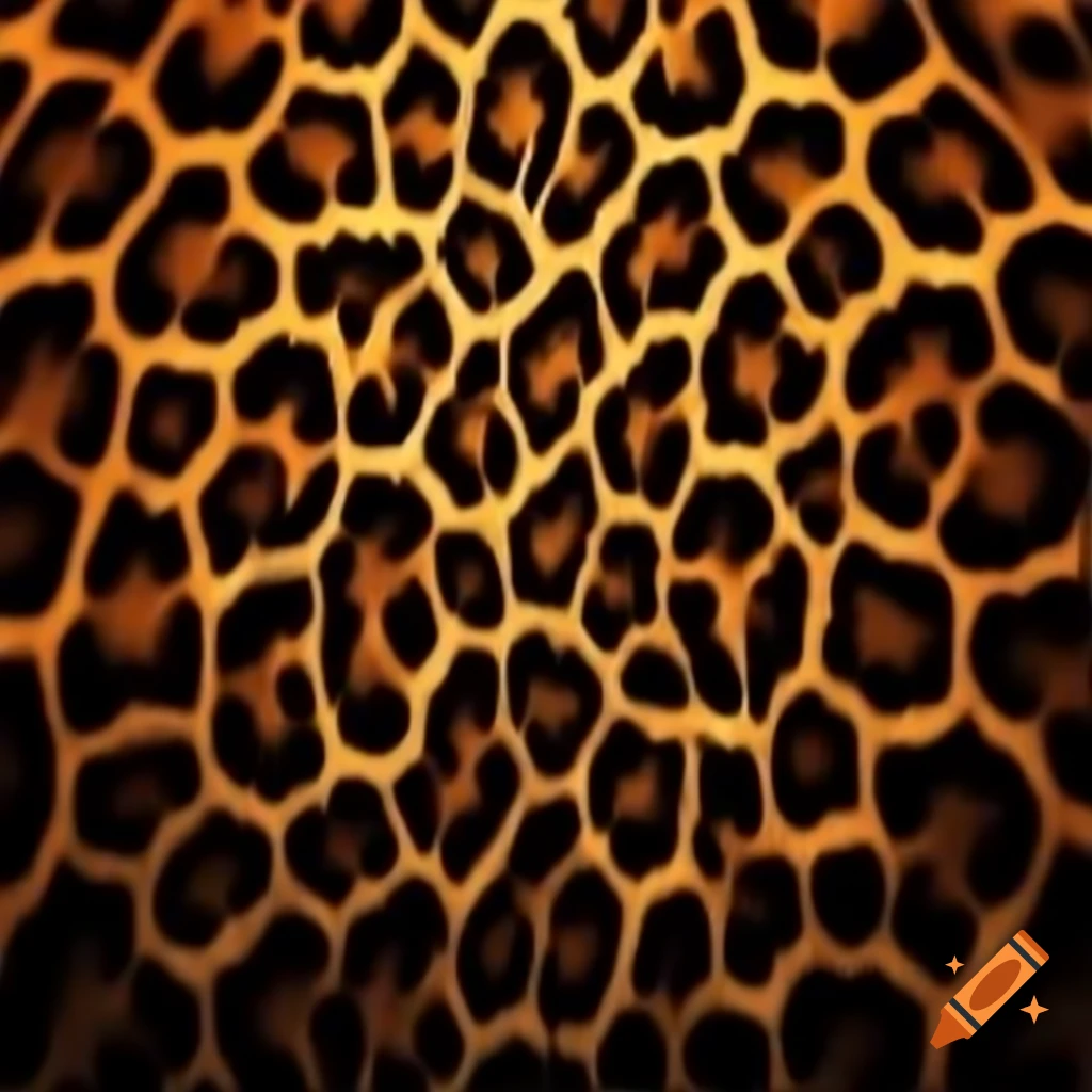 Intricate glossy leopard skin pattern design on Craiyon