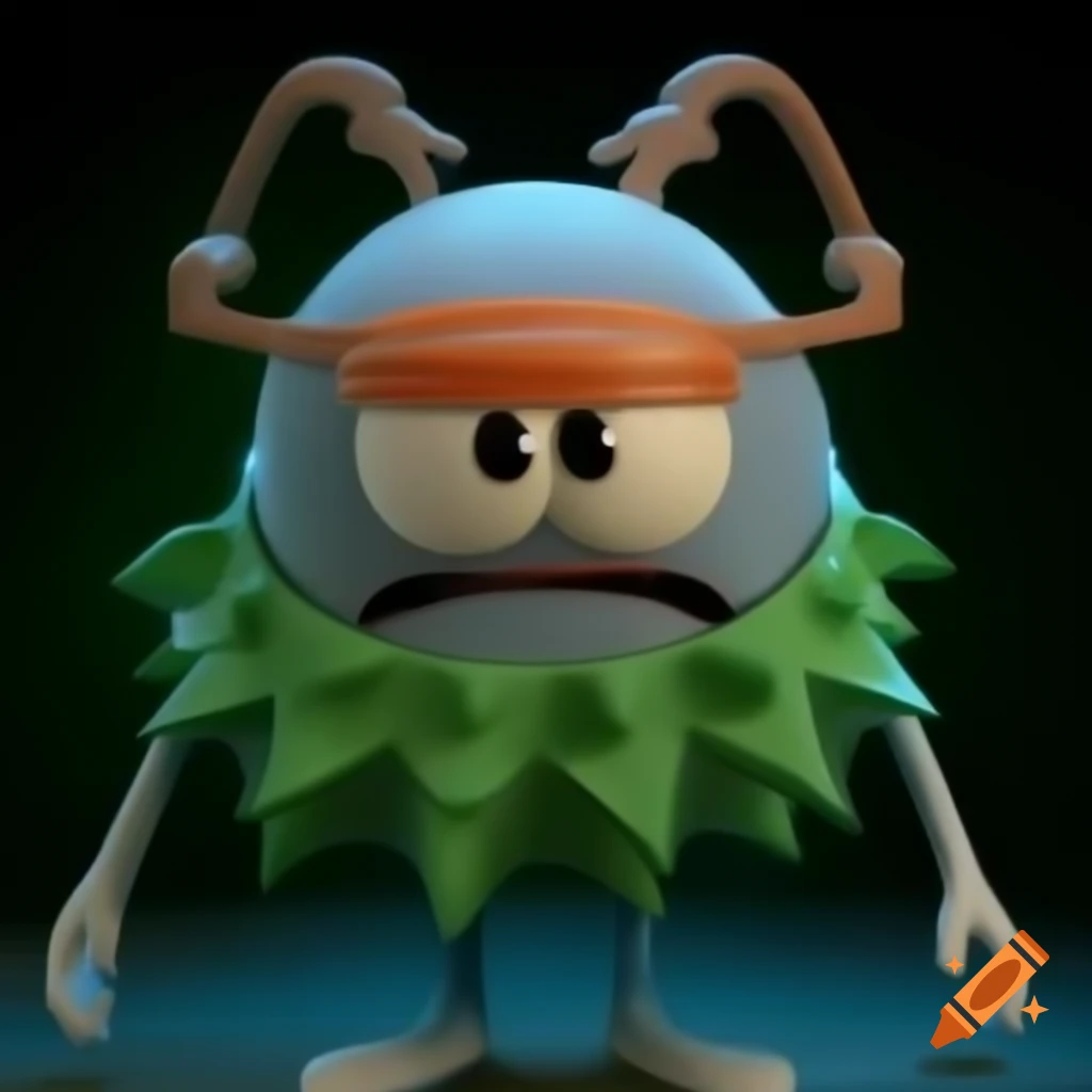 Cartoon character representation of nucleic acids on Craiyon