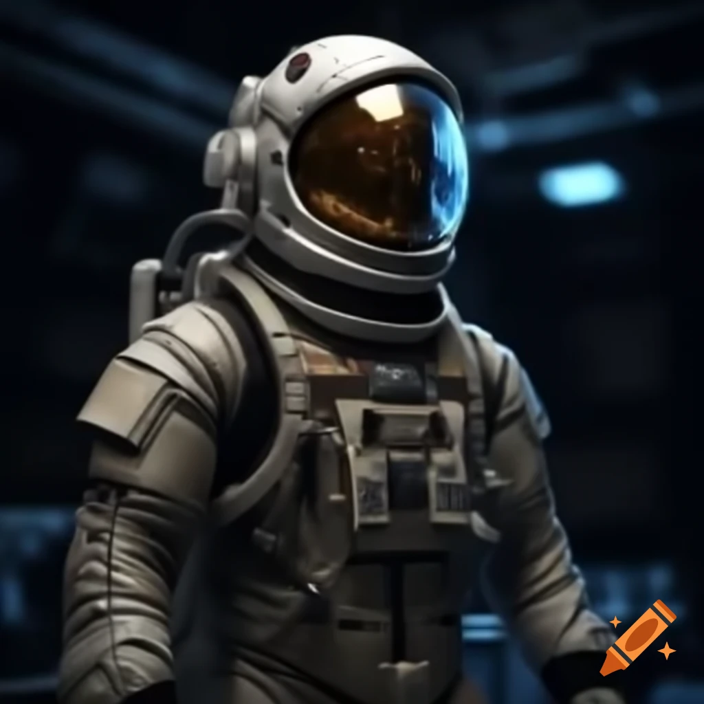 Advanced combat spacesuit design on Craiyon