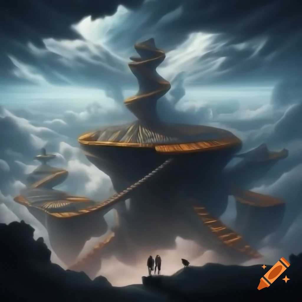 Colossal indoor obstacle course with interconnected platforms under ...