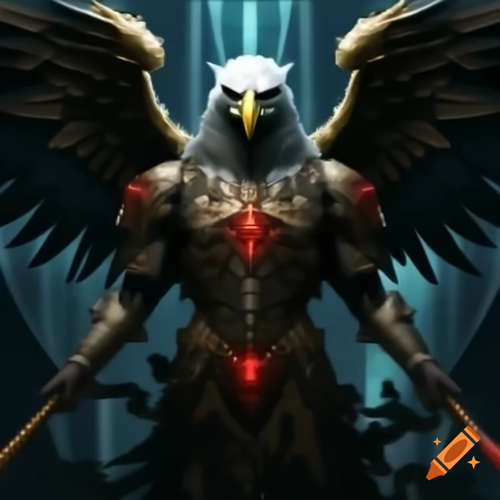 Sigil design featuring a double-headed black eagle with spread wings ...