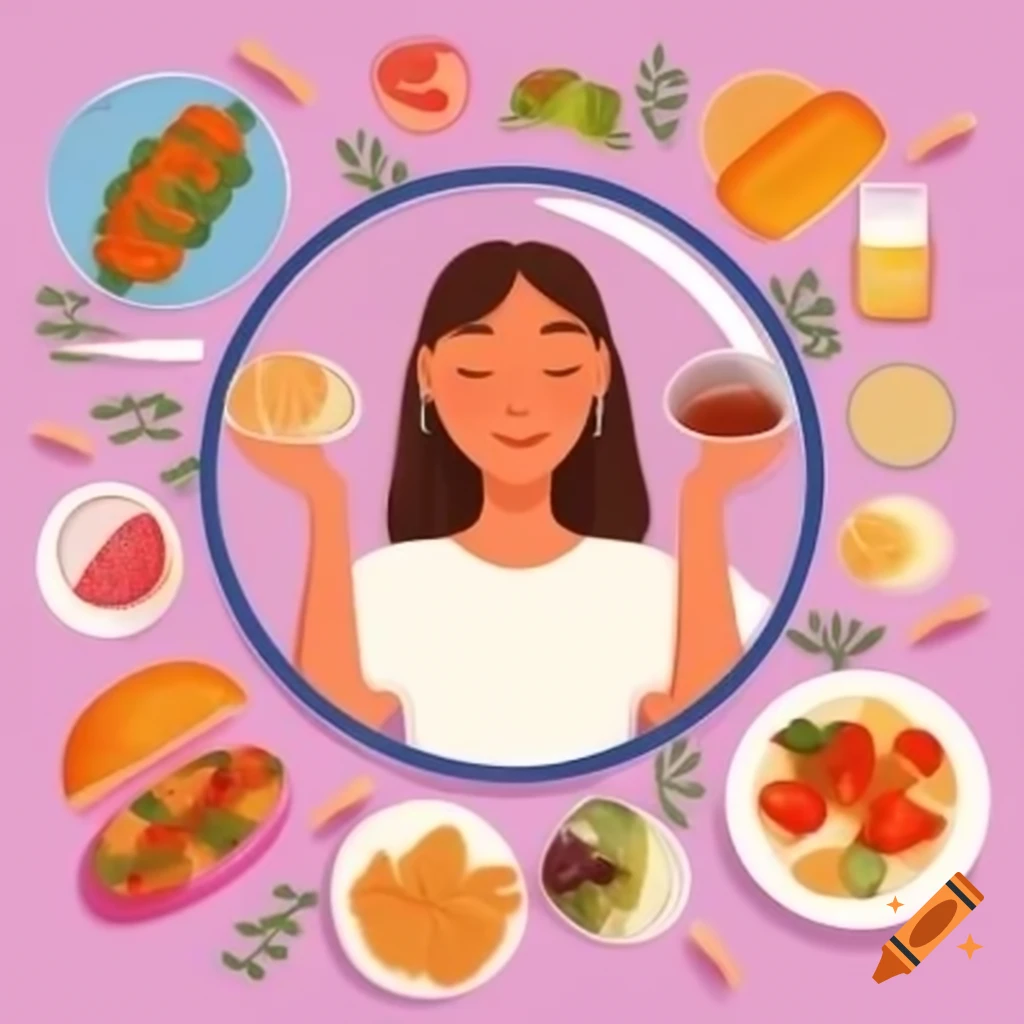 Transformation scene showing person before and after eating healthy ...