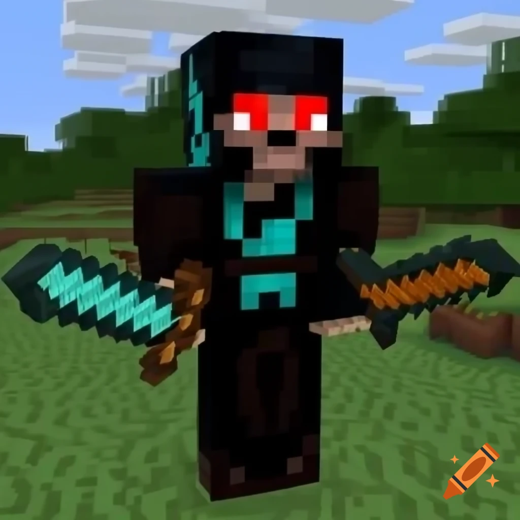 Minecraft warden character on Craiyon