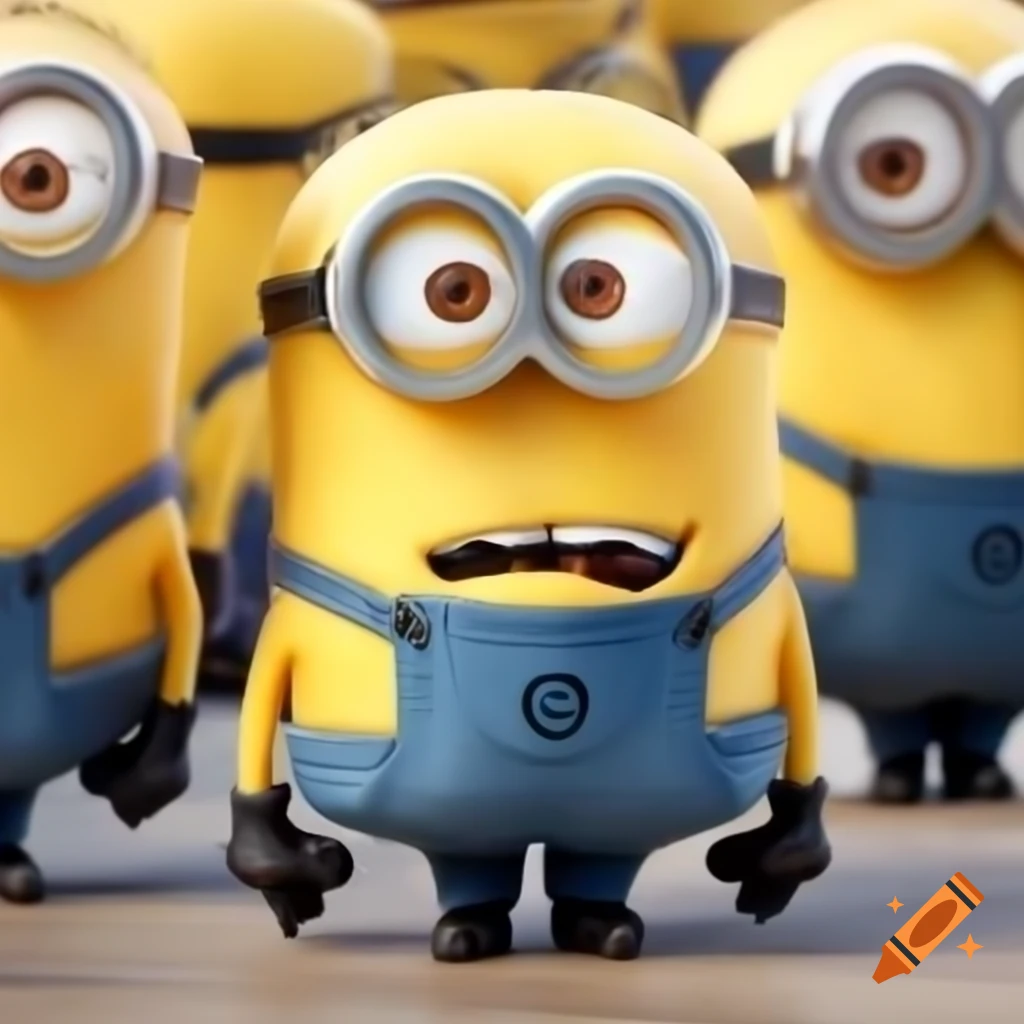 Animation featuring minions characters on Craiyon