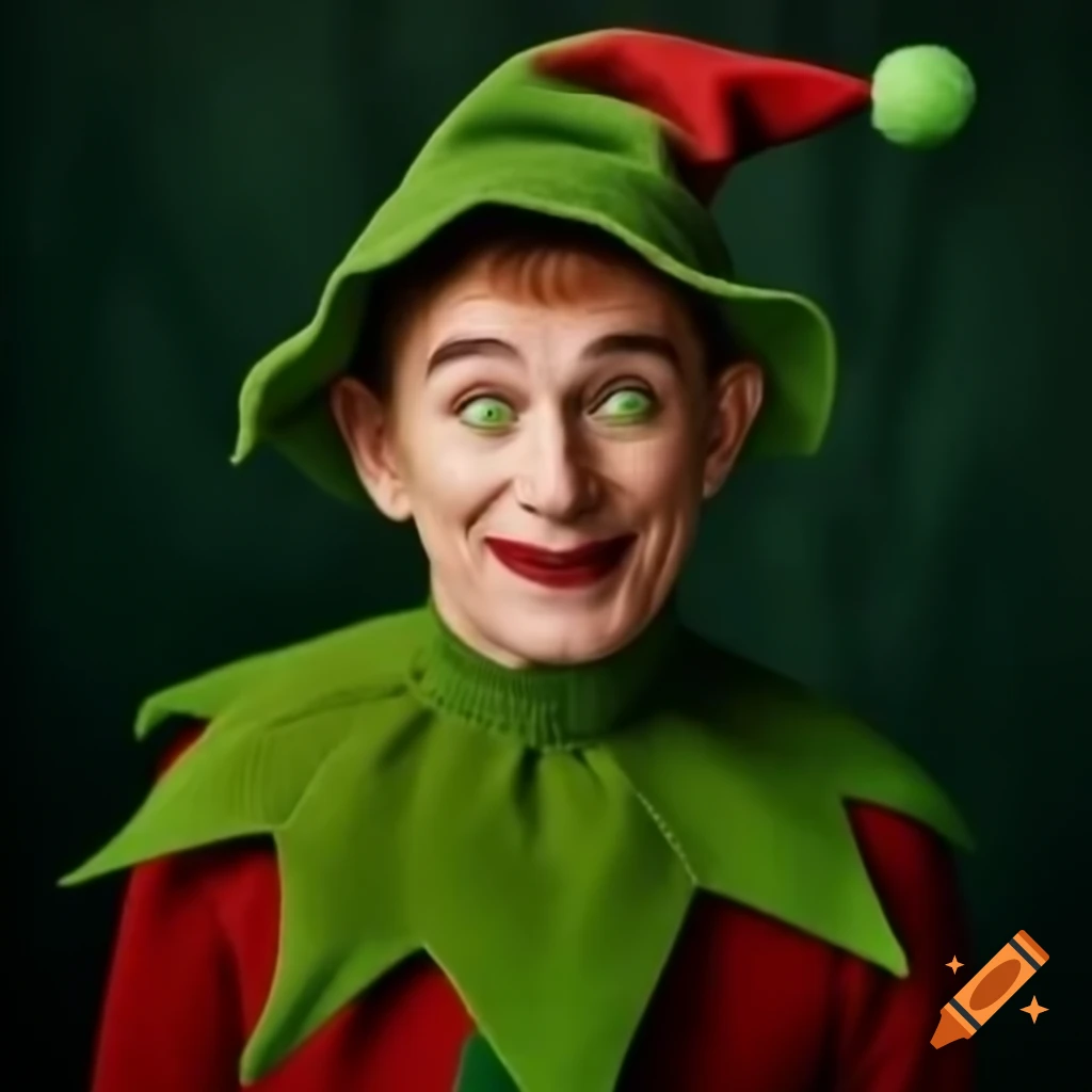 Al jardine dressed as an elf from rudolph the red-nosed reindeer on Craiyon