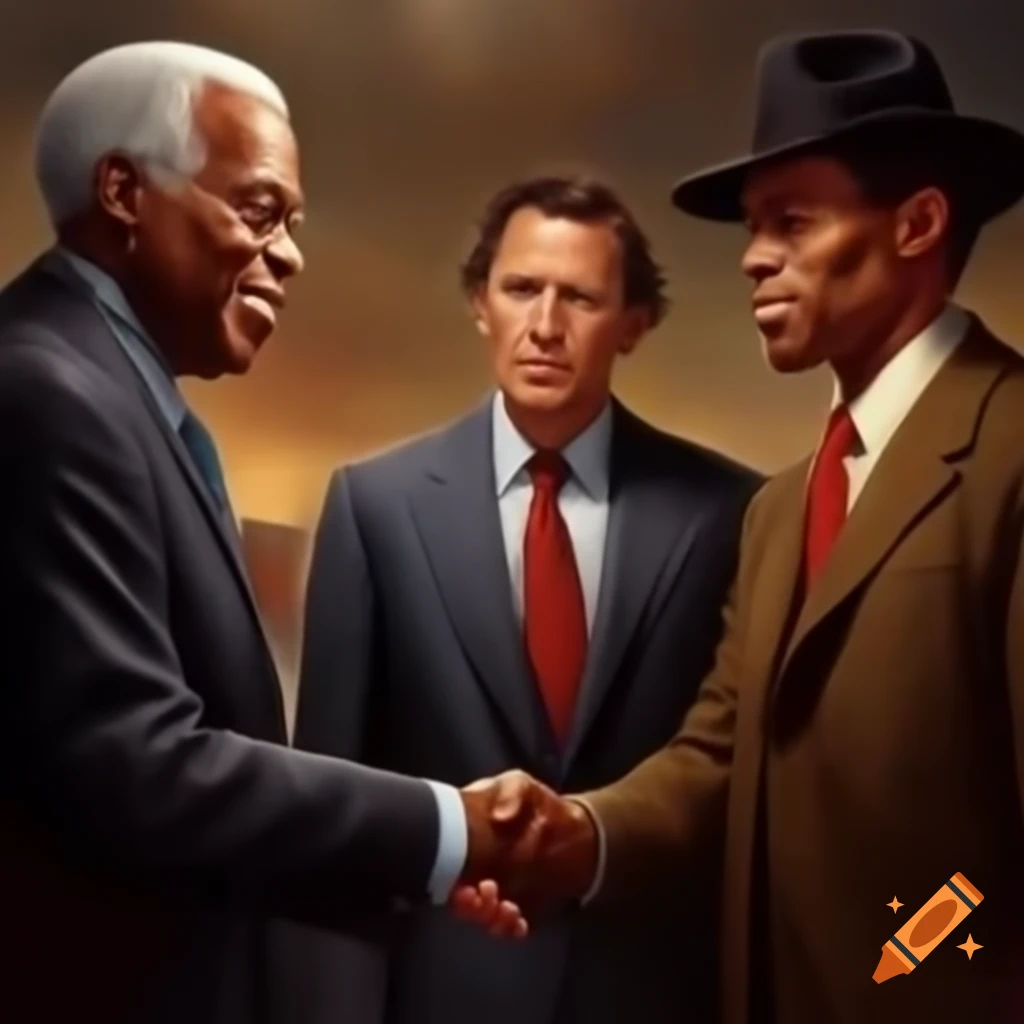 John Quincy Adams and Henry Clay shaking hands with Andrew Jackson ...