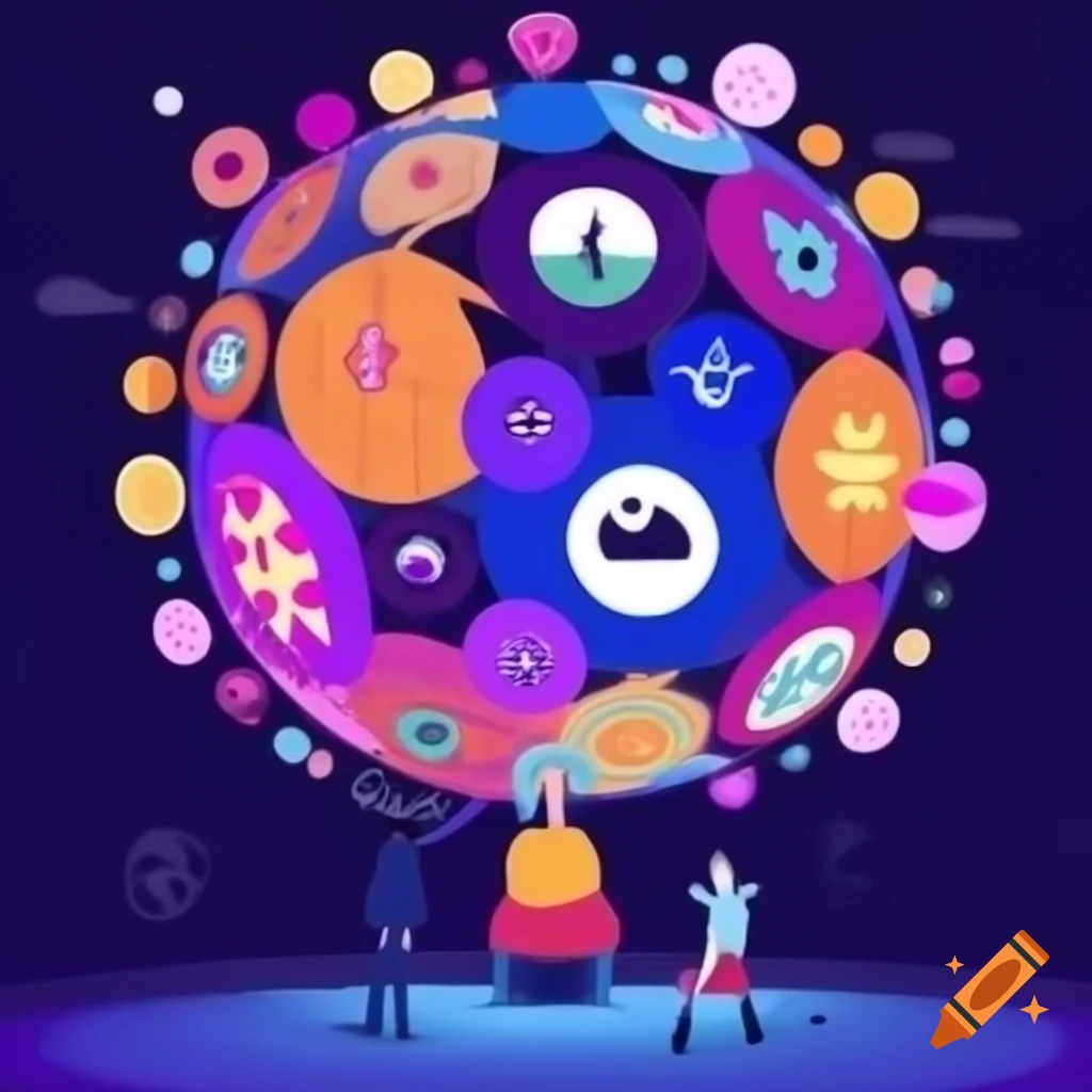 Whimsical global artistry with ageless symbols and patterns on Craiyon