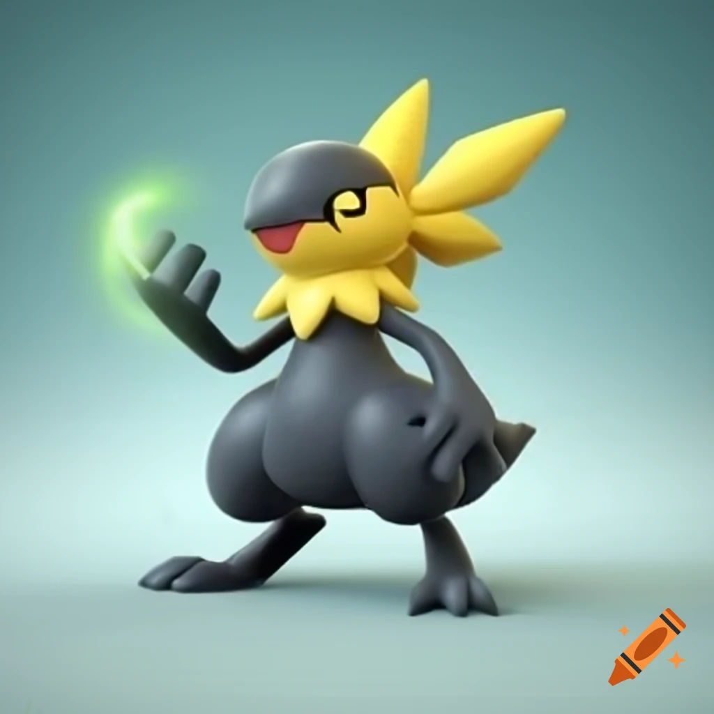 3D rendered design of a legendary Pokémon on Craiyon