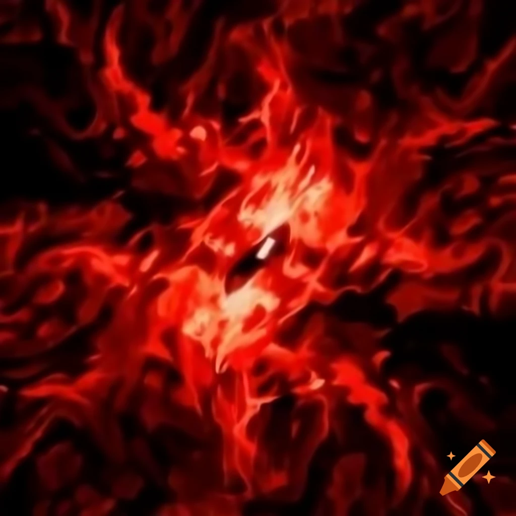 Abstract representation of anger and rage in red with jagged shapes on ...