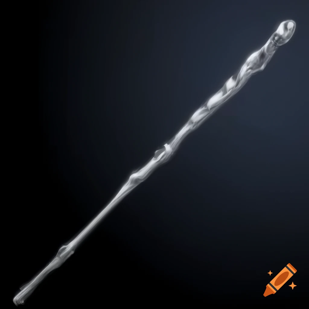 Futuristic interpretation of Albus Dumbledore's wand in silver design ...