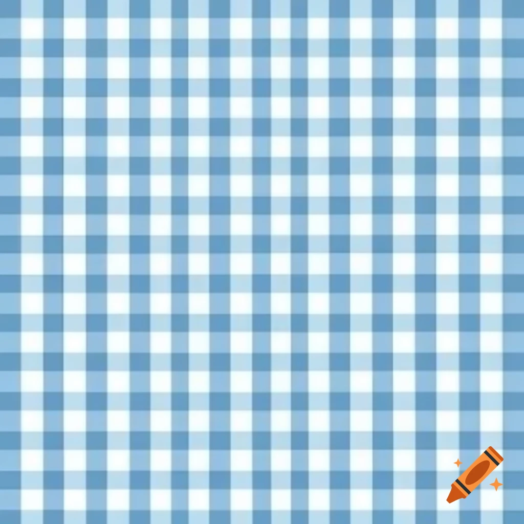 Light blue check pattern on white background in colored pencil on Craiyon