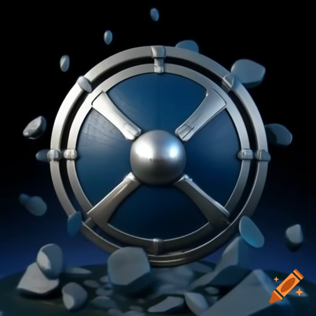 Deep dark blue circle centered in image, creating a calm powerful ...