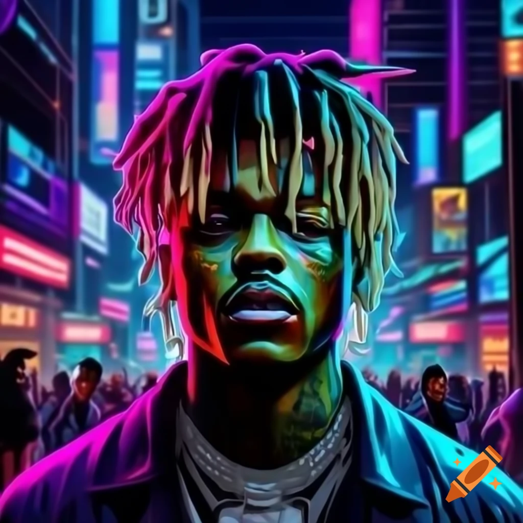 AI image fusion of Juice WRLD, Lil Uzi Vert, and XXXTENTACION with ...