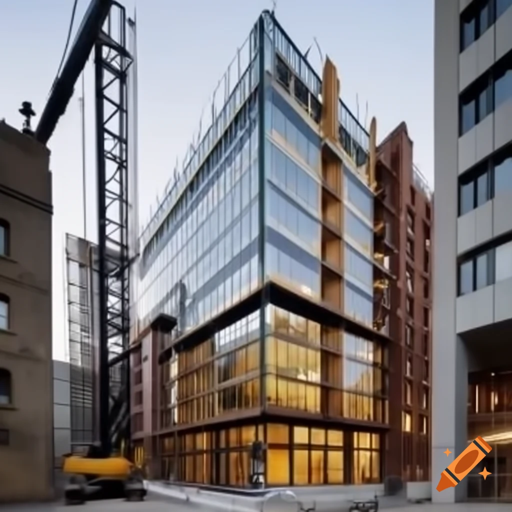 Construction materials including concrete, steel, wood, glass, and ...