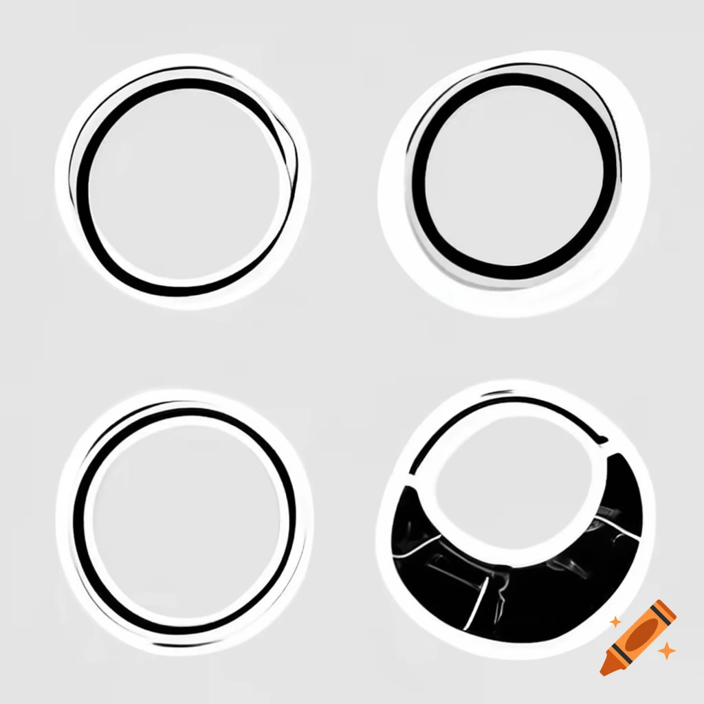 Grid of 30 minimalistic abstract stickers with subtle variations on Craiyon