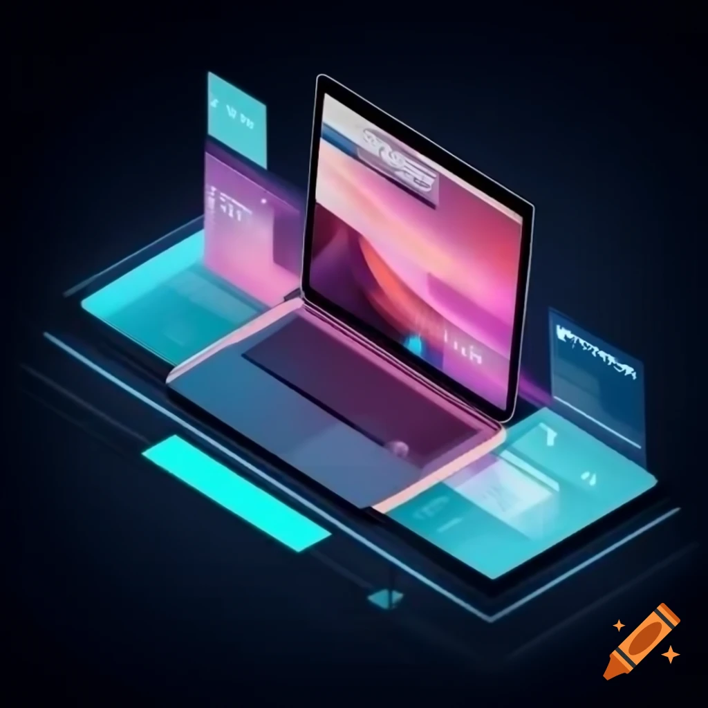 Futuristic macos jupiter interface with complex design and multiple ...