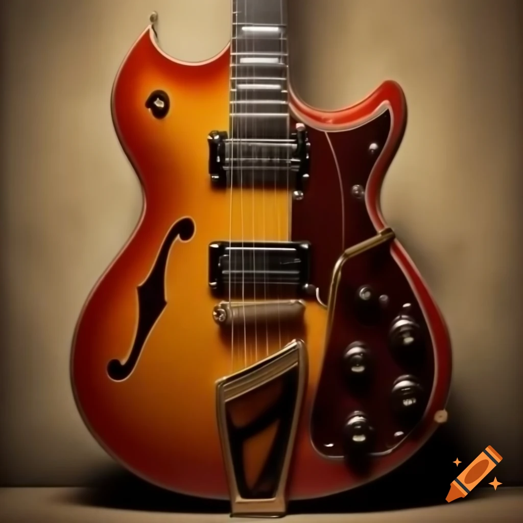 Vintage-inspired electric guitar with offset body and premium tonewoods ...