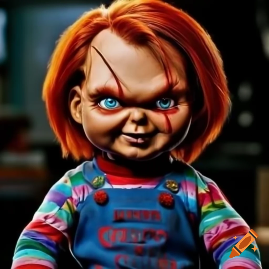 Chucky character from horror film on Craiyon