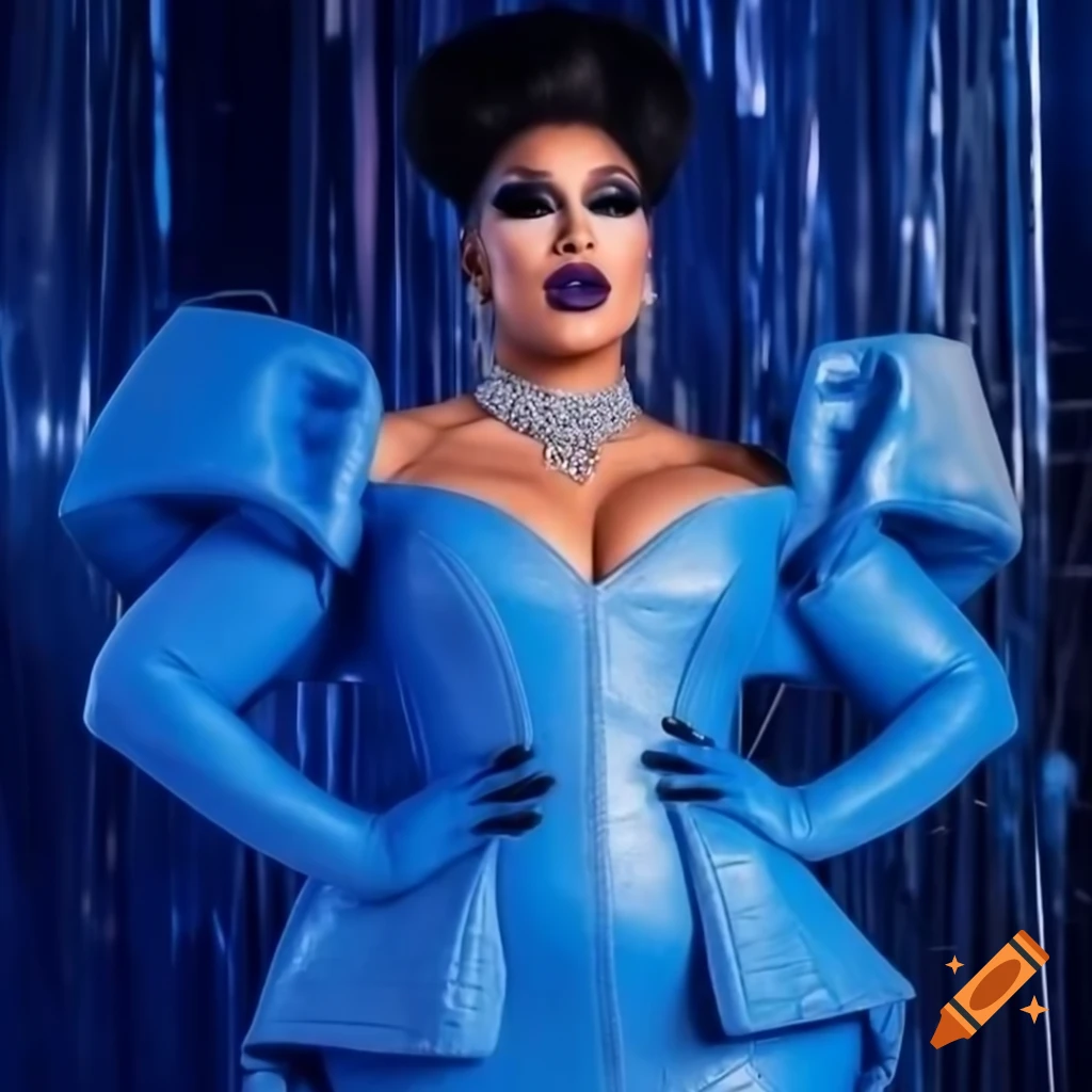 Ice queen drag look inspired by Italian sophistication and frosty ...