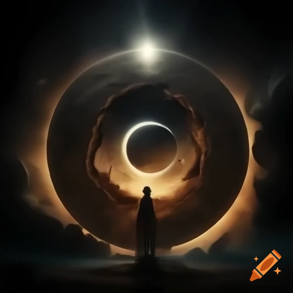 Intricate eclipsoglyph design featuring solar or lunar eclipse on Craiyon