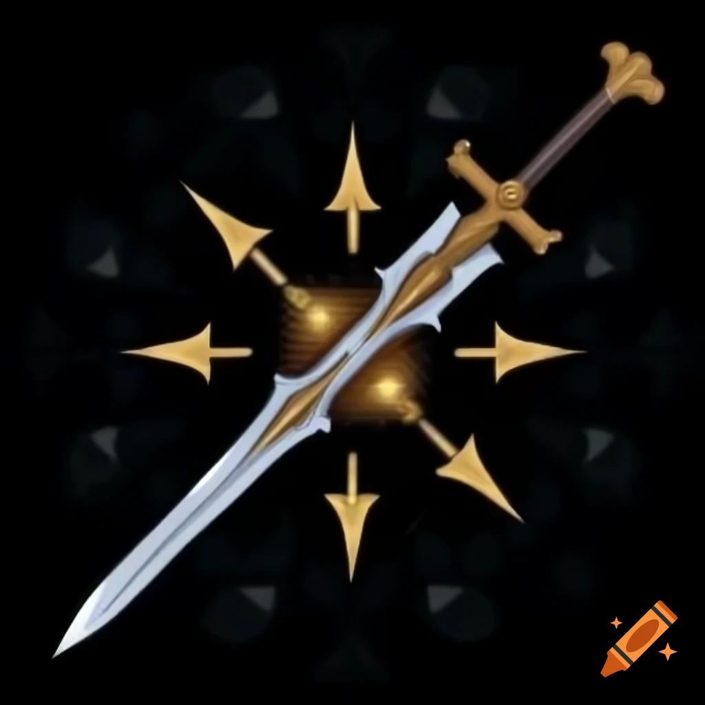 DnD sword 'Star's Fury' featuring star symbols on hilt and blade design ...