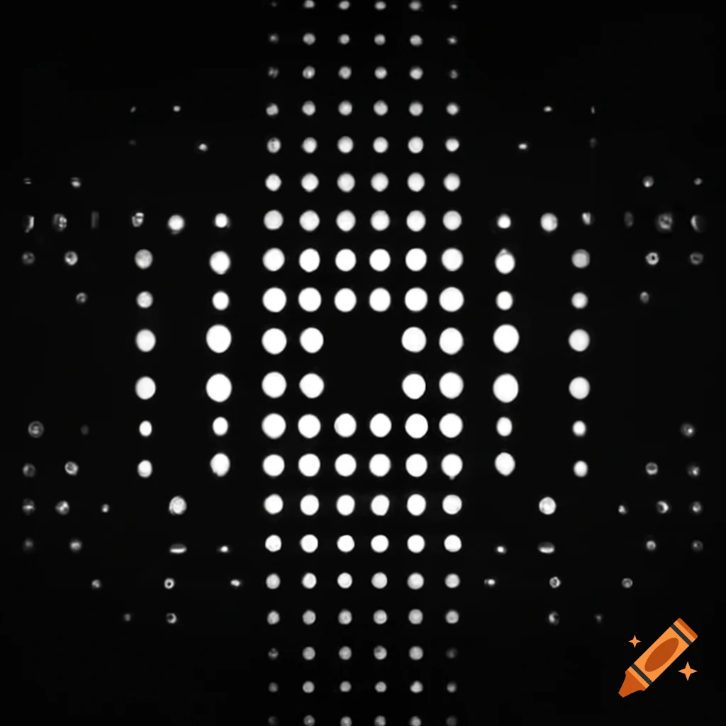 Abstract composition of dots on Craiyon