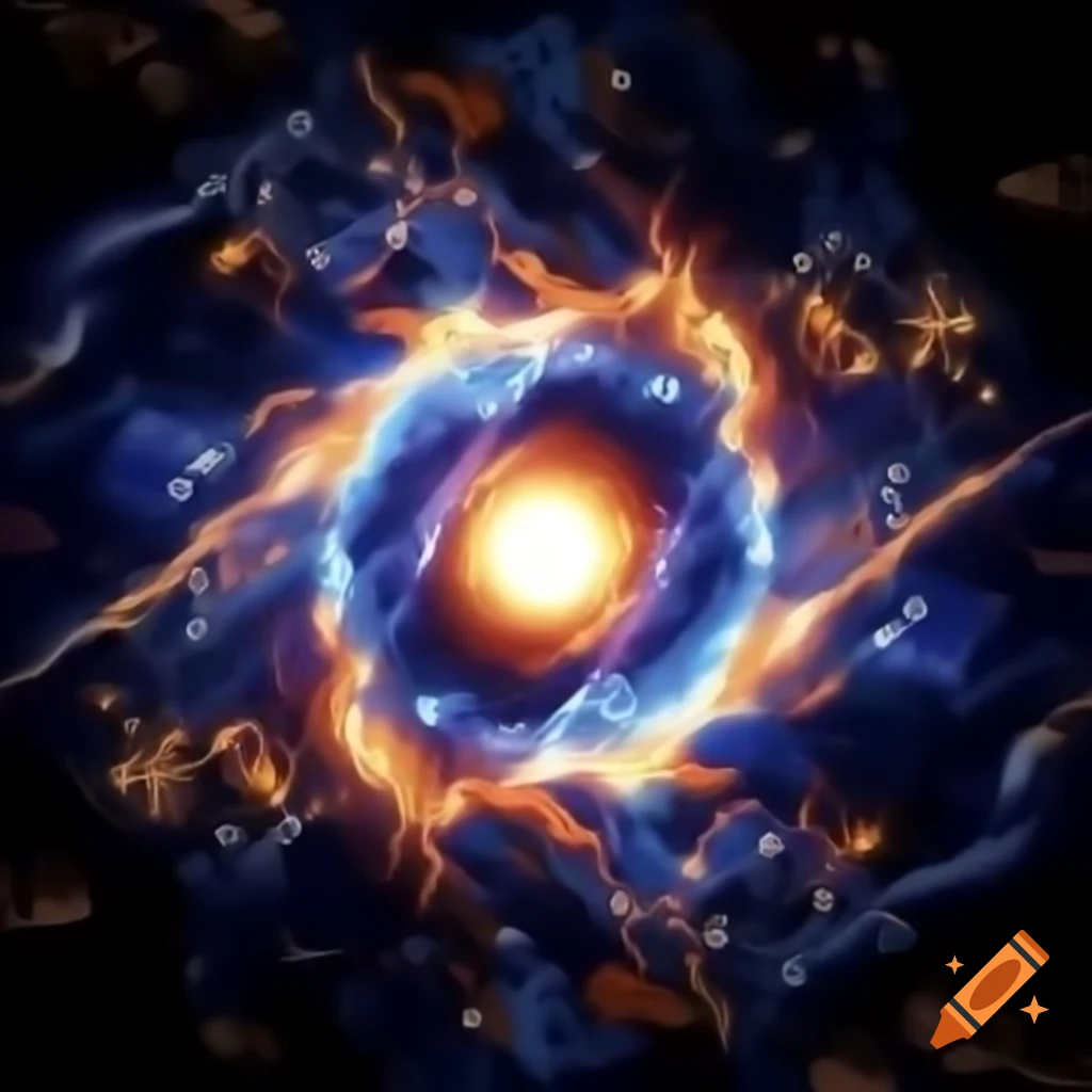 Concept of the multiverse as a living ecosystem representing balance ...