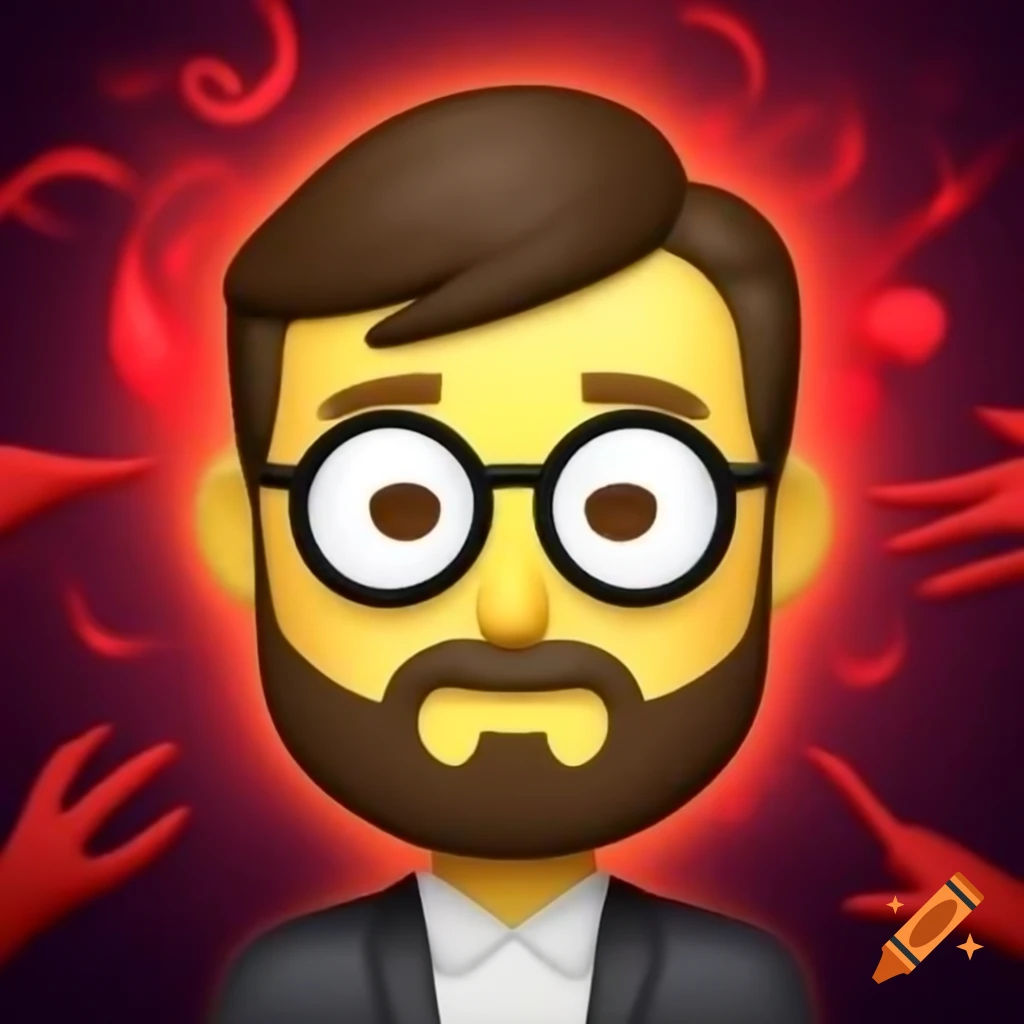 Meeting Steve Jobs in a symbolic representation of hell, using emoji on ...