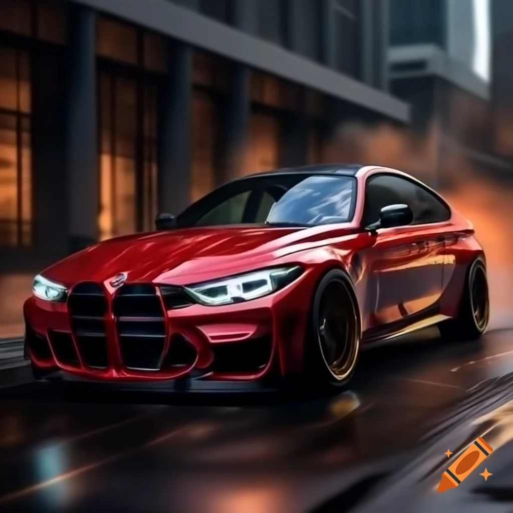 2025 bmw m3 competition in candy red with tinted windows and black ...
