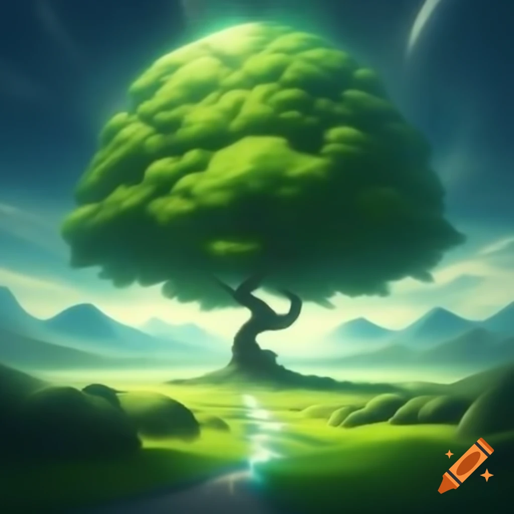 Nature-themed profile picture with large symbolic tree and lush green ...