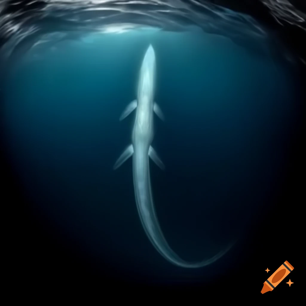 Abyssal Leviathan, an immense ancient sea creature from deep ocean on ...