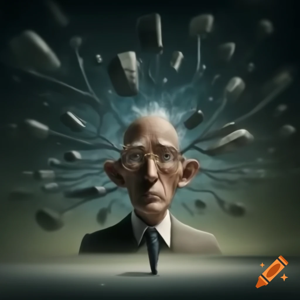 Surreal depiction of post-structuralist concept of deterritorialization ...