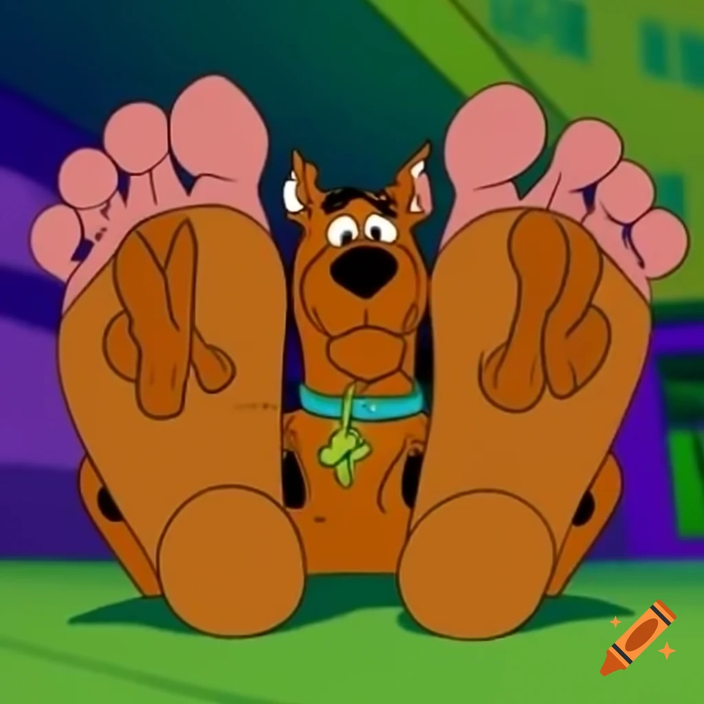 Scooby-Doo character feet on Craiyon