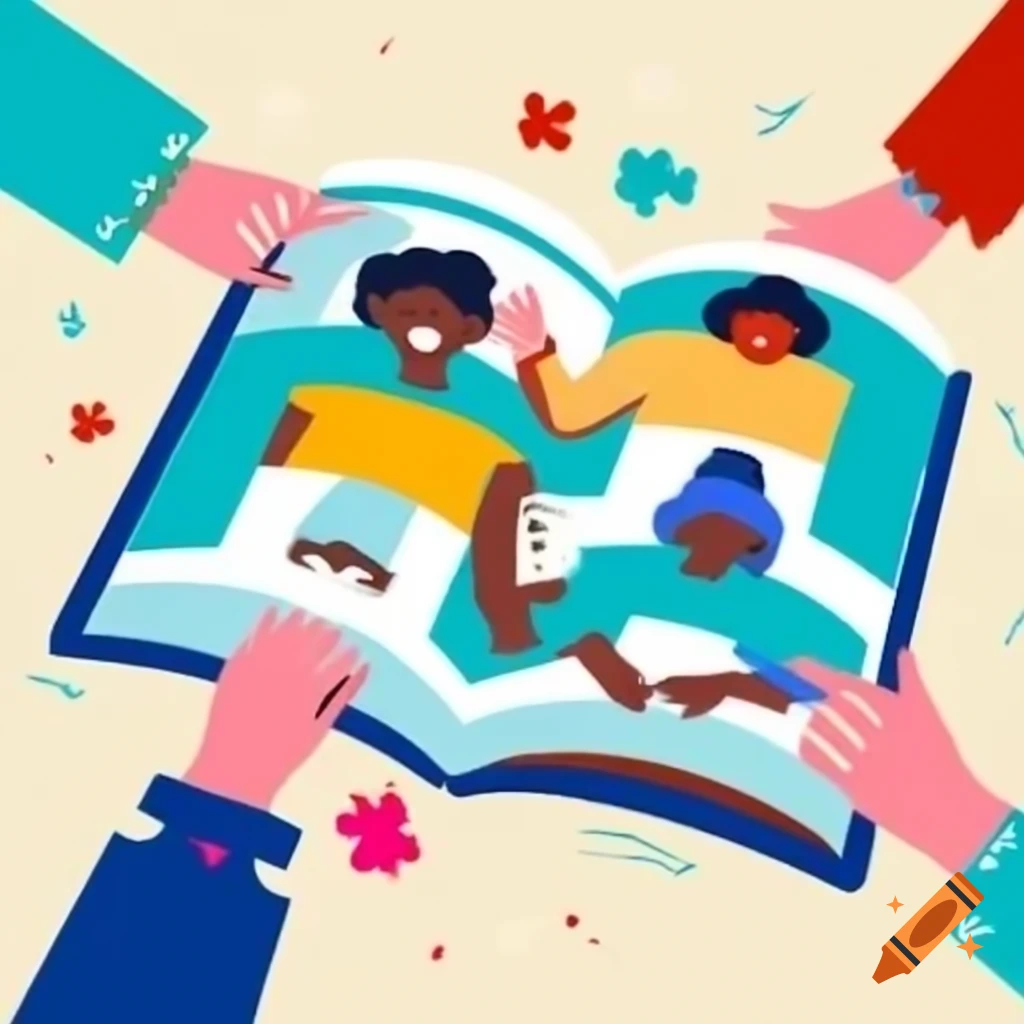 Vibrant book cover design for '50 Ways to Empower Autism' on Craiyon