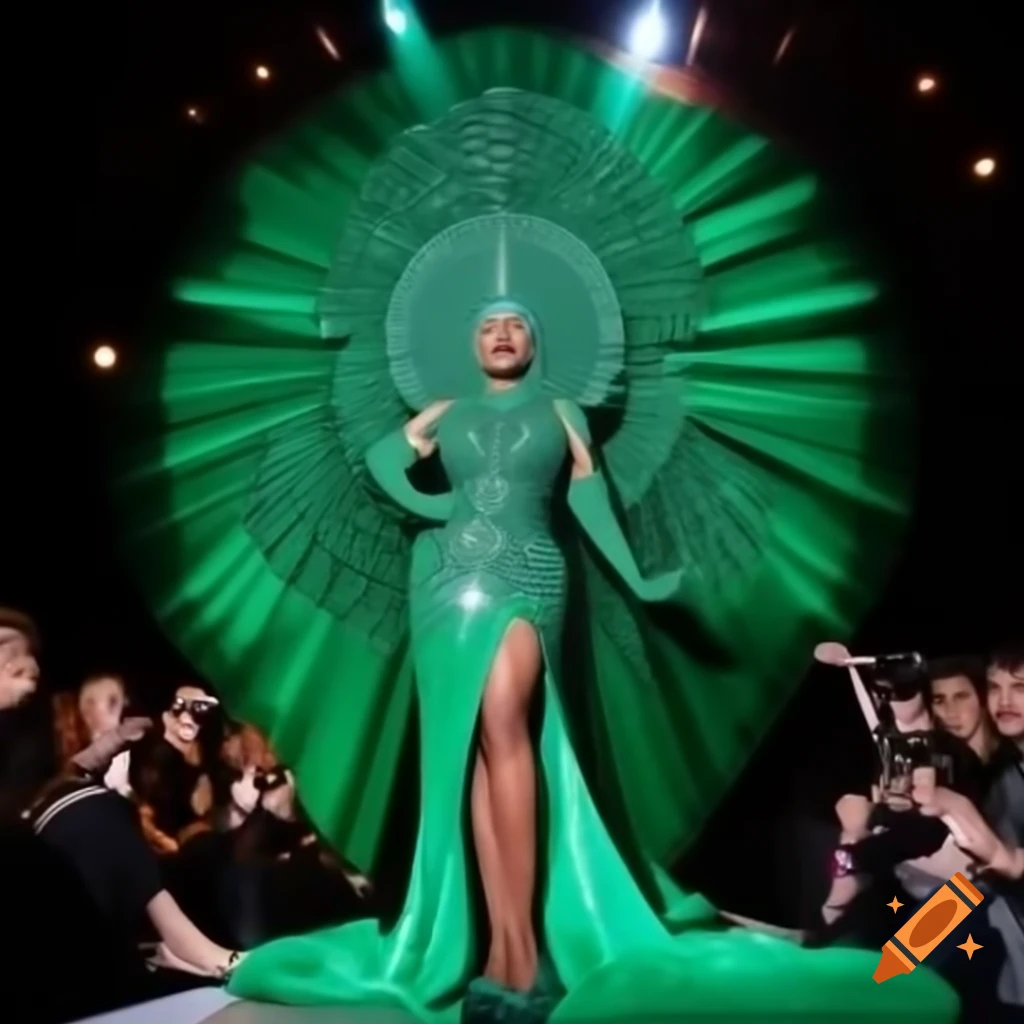 Jade jewel from rupaul's drag race in stunning gown with sequins on ...