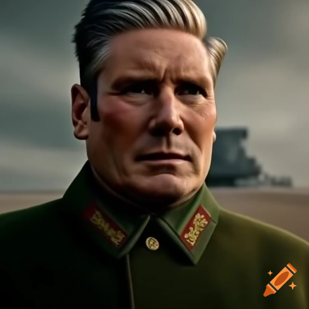 Portrait of keir starmer inspired by soviet poster art on Craiyon